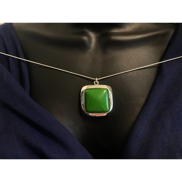 Apostrophe | Jewelry | Apostrophe Square Faux Stone Pendant Necklace ...
